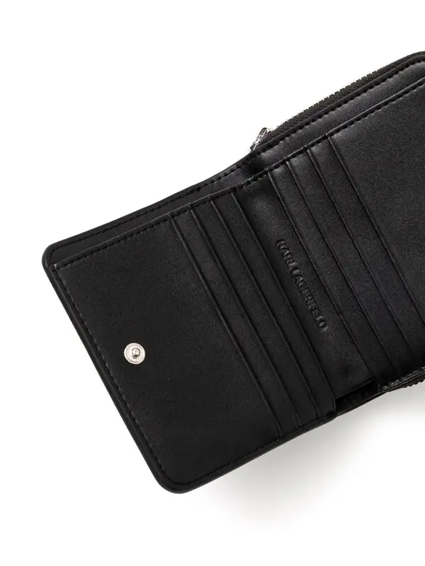 Karl Lagerfeld K/circle Leather Bi-fold Wallet