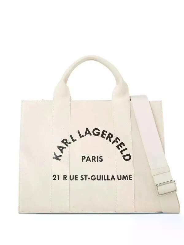 Karl Lagerfeld Rue St-guillaume Square Tote Bag - Neutrals