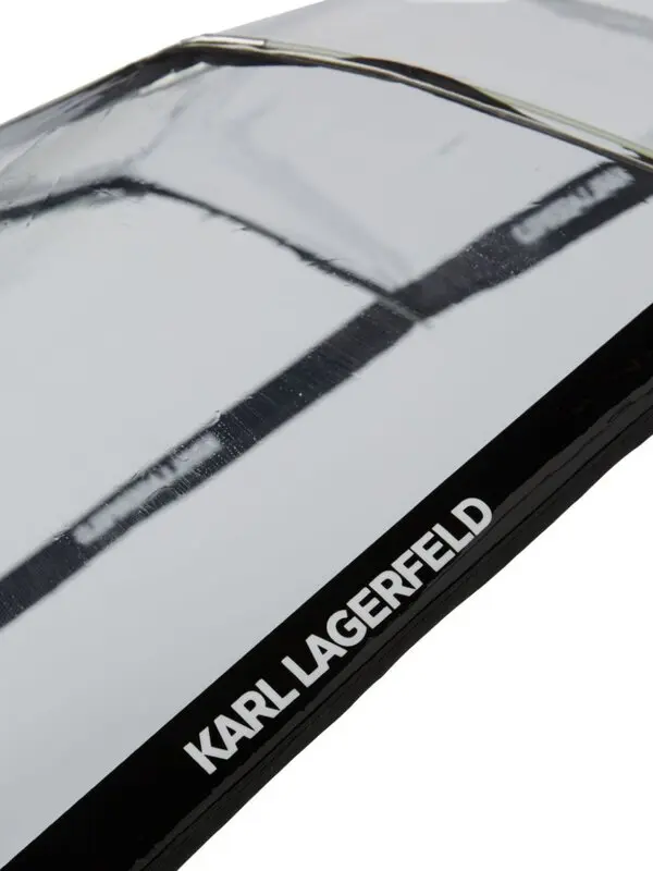 Karl Lagerfeld Logo-trim Transparent Umbrella