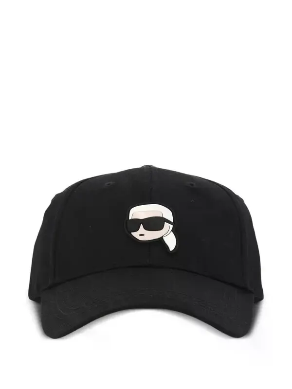 Karl Lagerfeld Ikon Baseball Cap - Black