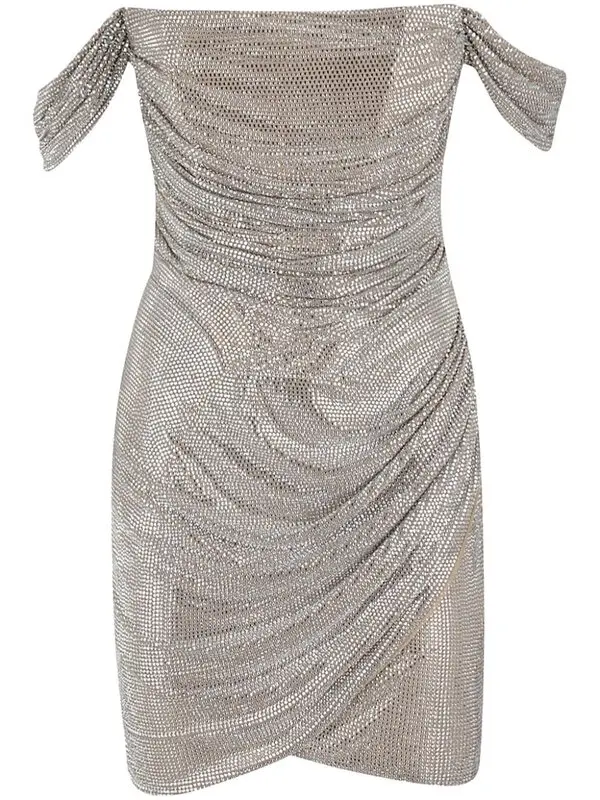 Giuseppe Di Morabito Crystal-Embellished Mini Dress In Neutrals - 52% Off |  Editorialist