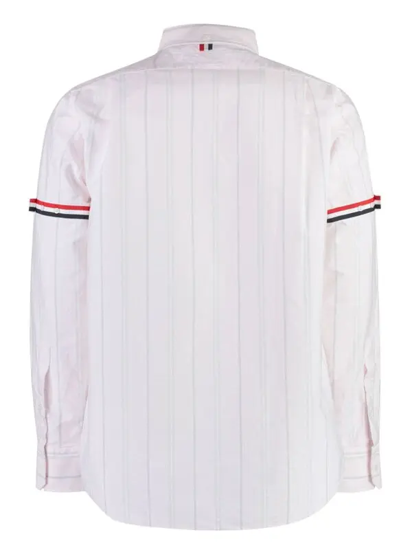 Thom Browne Striped Cotton Shirt - White
