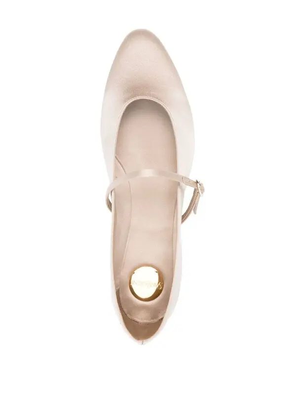 Saint Laurent Gio Ballet Flats - Neutrals