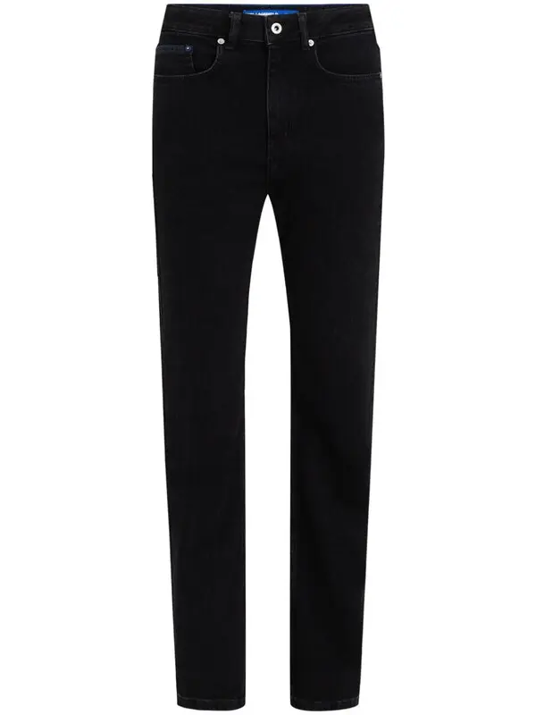 Karl Lagerfeld High-rise Straight-leg Jeans - Black
