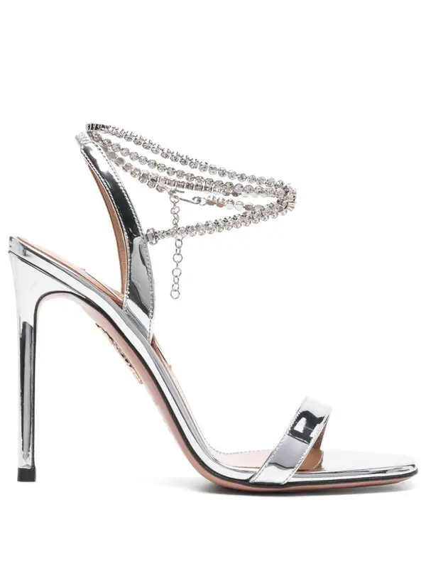 AQUAZZURA 115mm Crystal-embellished Sandals