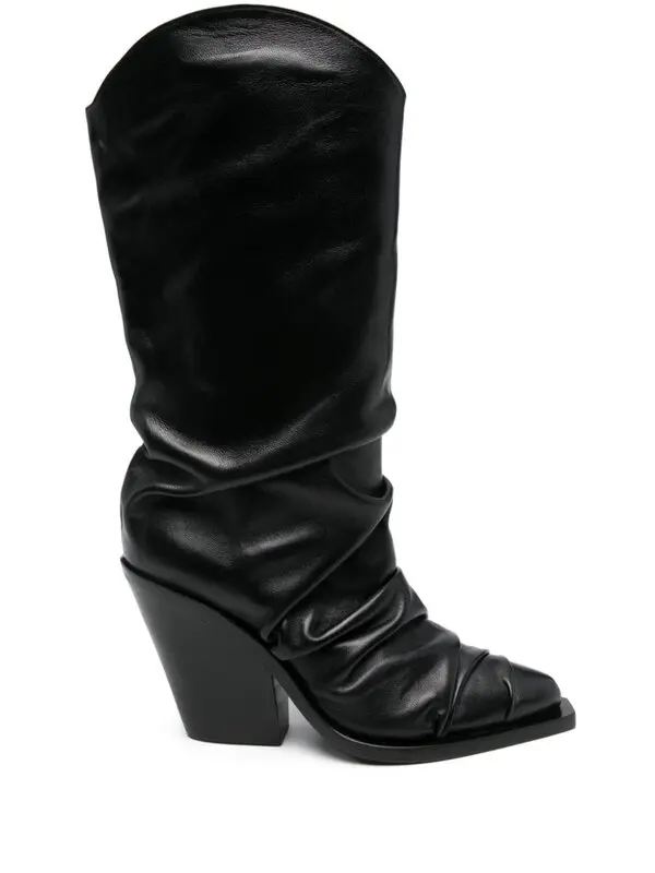LE SILLA 105mm Ruched-detailed Boots