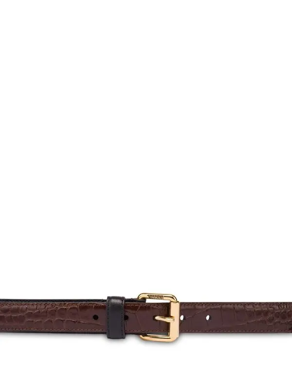 Moschino Colour-block Belt - Black