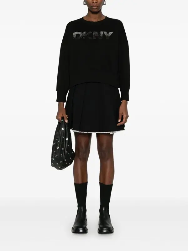 Dkny Sequined Logo Sweatshirt