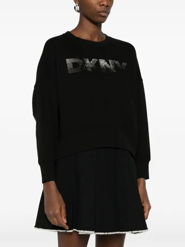 Dkny Sequined Logo Sweatshirt