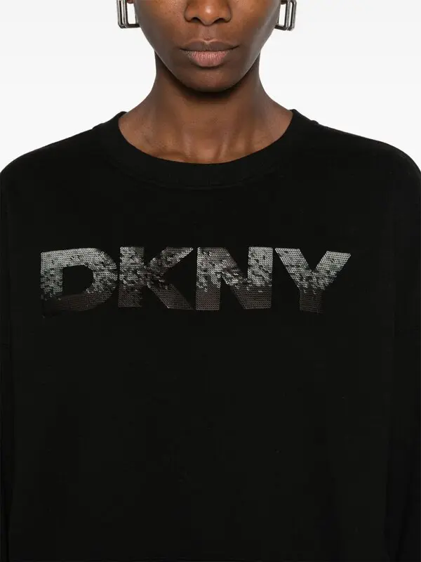 Dkny Sequined Logo Sweatshirt