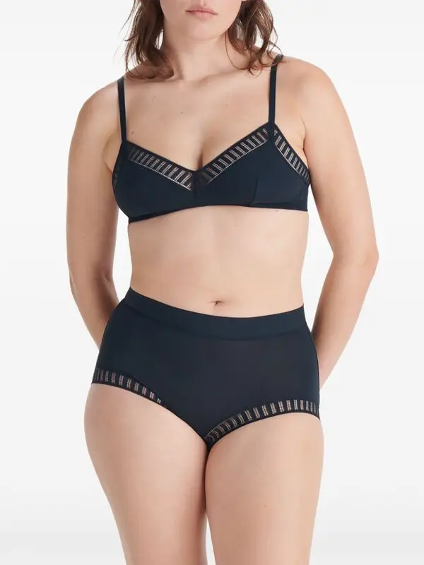 ERES Solange Graphic High-waist Briefs - Blue