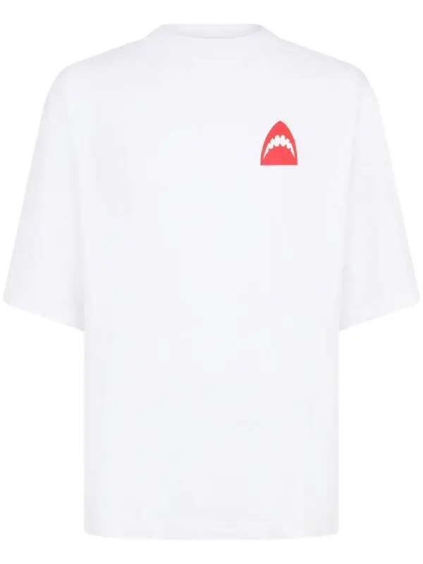 LET'S SWIM Shark-print T-shirt