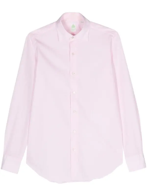 FINAMORE 1925 Poplin Cotton Shirt - Pink