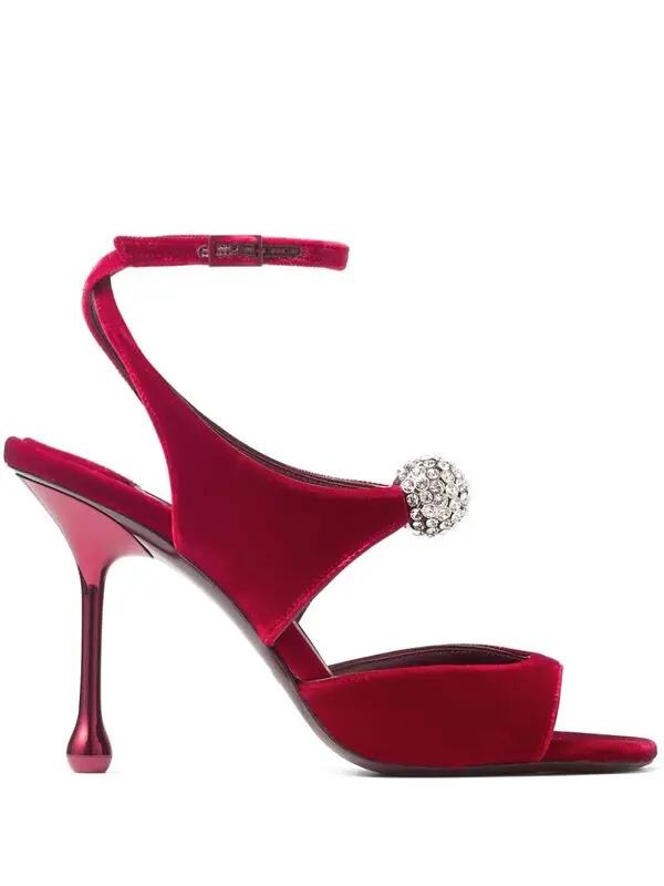 JIMMY CHOO 95 Orb Sandals - Red