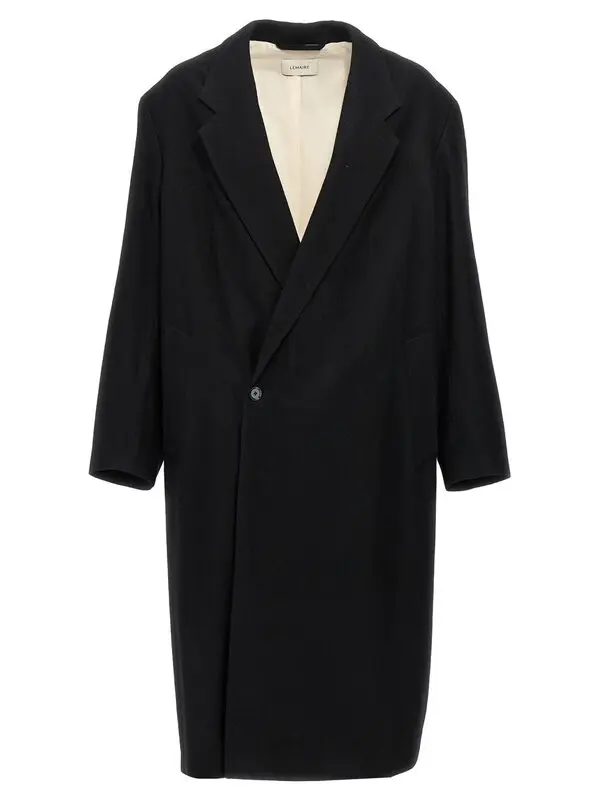 【新品】23aw lemaire maxi db coat Lemaire Maxi Double Breasted Coat Black – Zoey-Fashion Lemaire