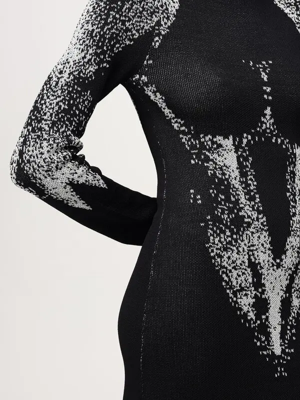 daily paper knit dress In Black - 24% Off gold floral knob