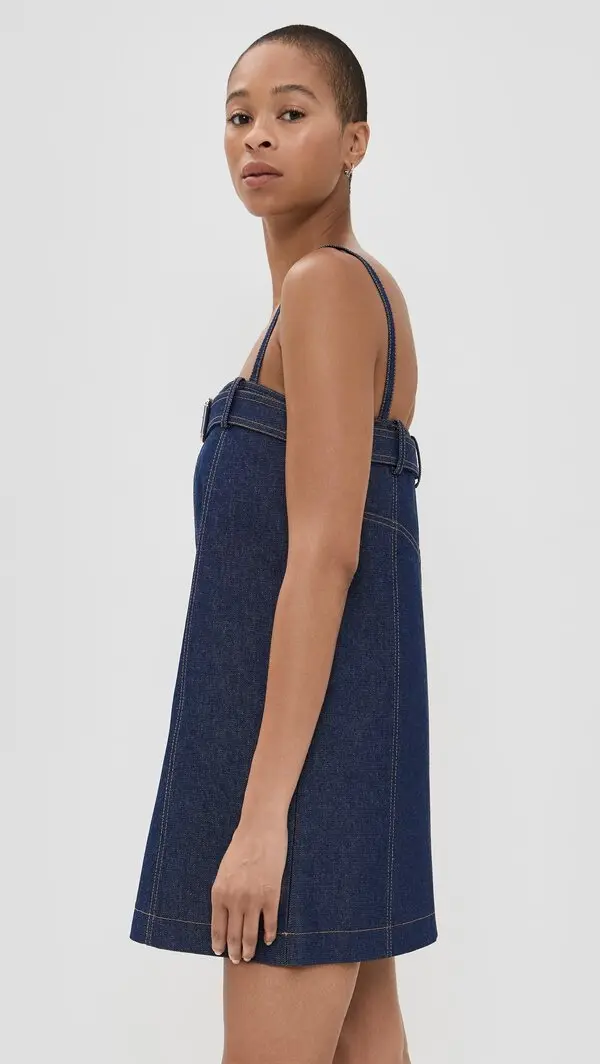 monse denim dress Monse Denim Boxy Dress In Indigo - 70% Off