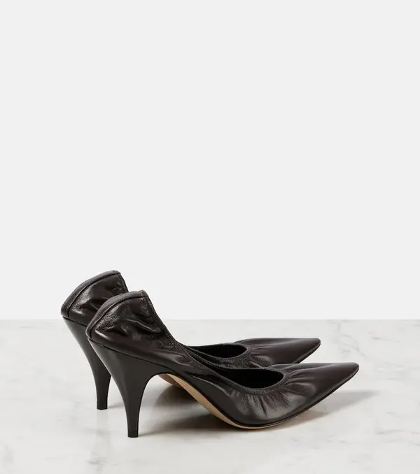 THE ROW Uxor Leather Pumps