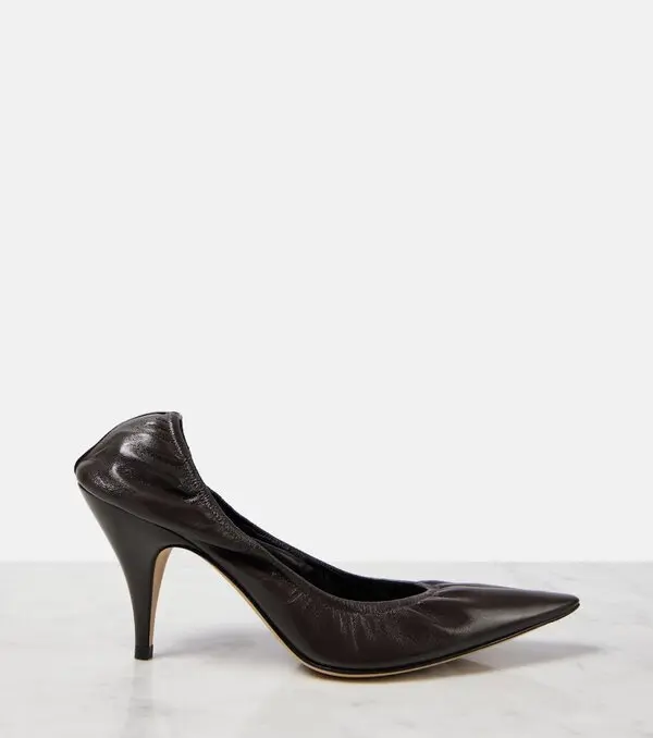 THE ROW Uxor Leather Pumps