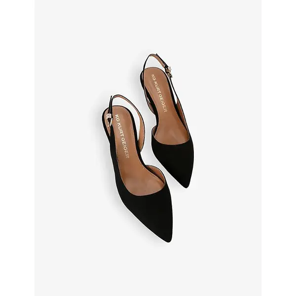 Kurt Geiger Aria Low 2 Slingback Suede Courts