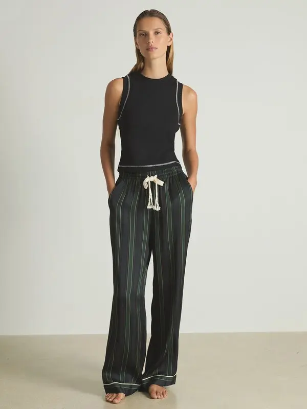 REISS Lea Cotton-blend Sleeveless Top