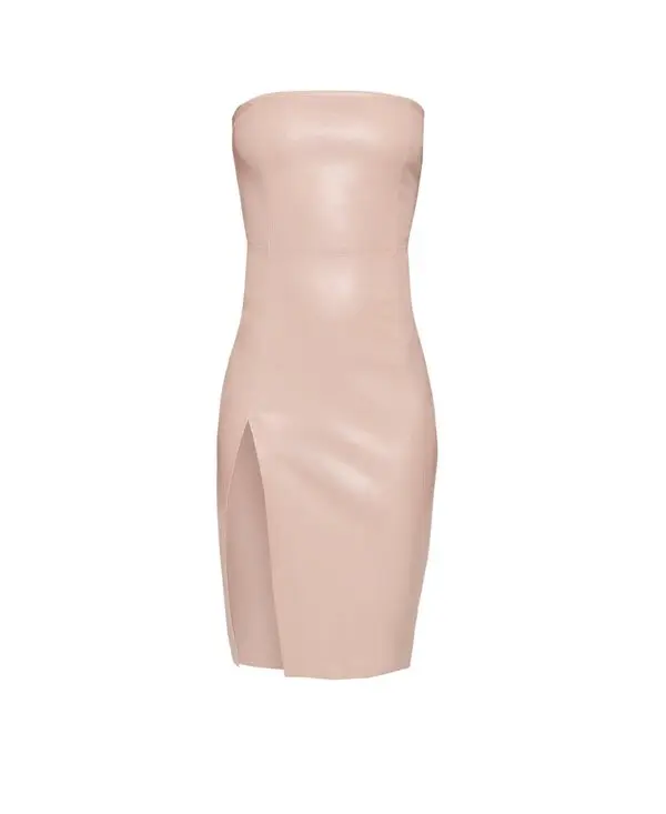 light and dark pink dress A Line Light Pink Sweetheart Chiffon Long Prom Dress main image 0