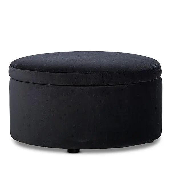 Bloomingdale'S Alta Medium Circle Ottoman - Monaco Coal