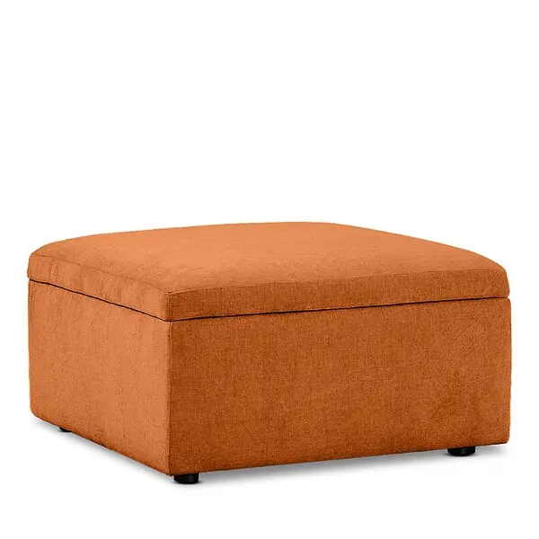 Bloomingdale'S Alice Medium Square Storage Ottoman, In Fabric - Lovely Russet