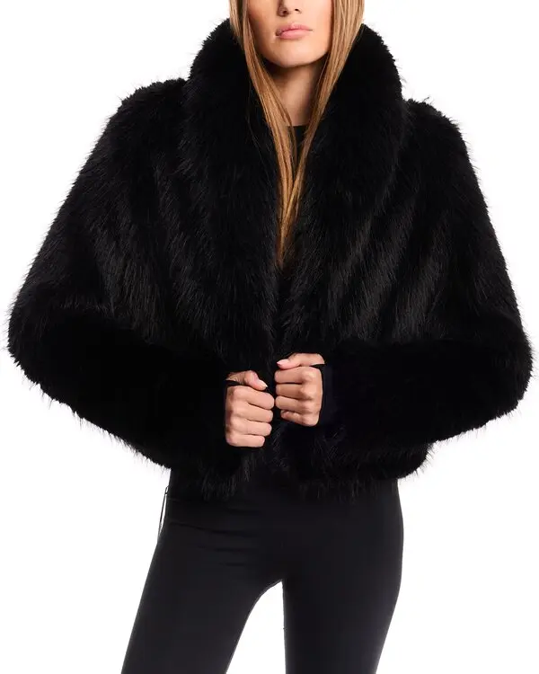 Sam. Vanessa Faux Fur Cropped Coat