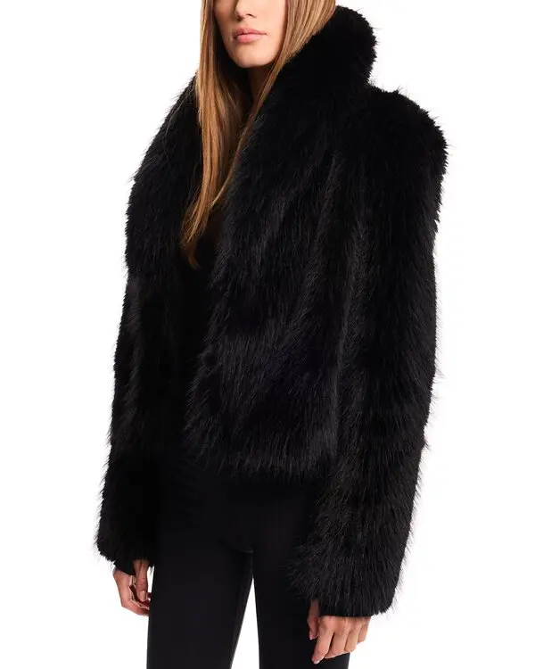Sam. Vanessa Faux Fur Cropped Coat