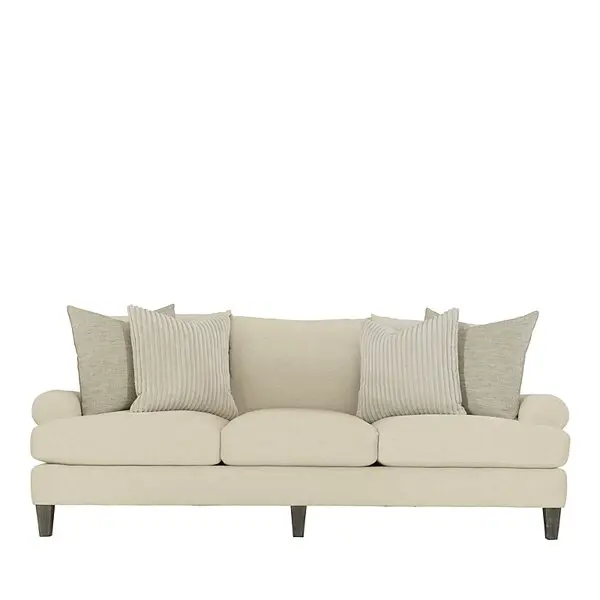 BERNHARDT Isabella Cream Fabric Sofa