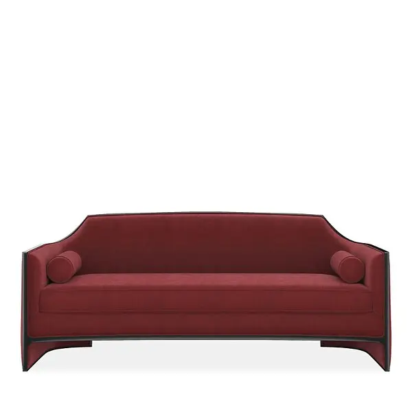 CARACOLE The Cat's Meow Sofa - Almost Black/rouge