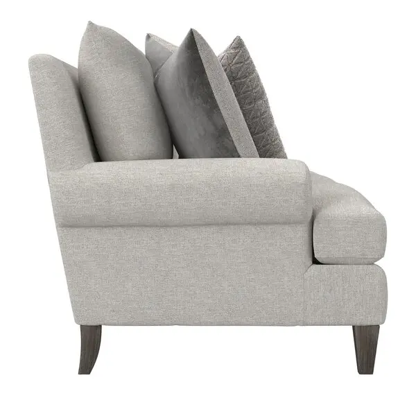 BERNHARDT Isabella Gray Fabric Sofa