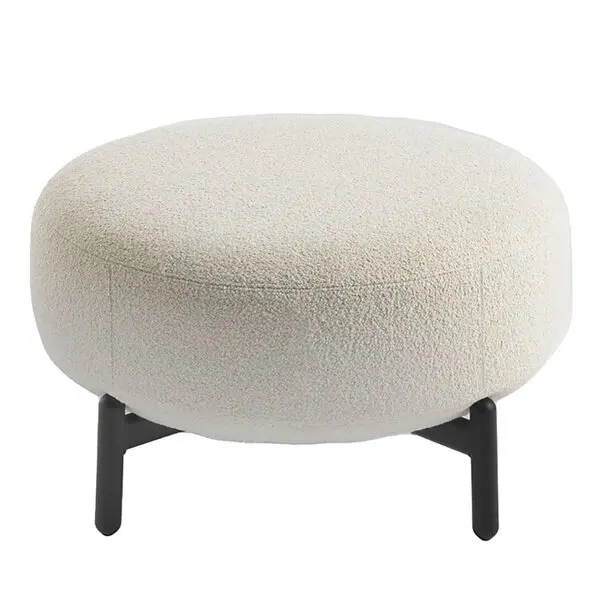 KARTELL Lunam Rounded Ottoman - Orsetto White