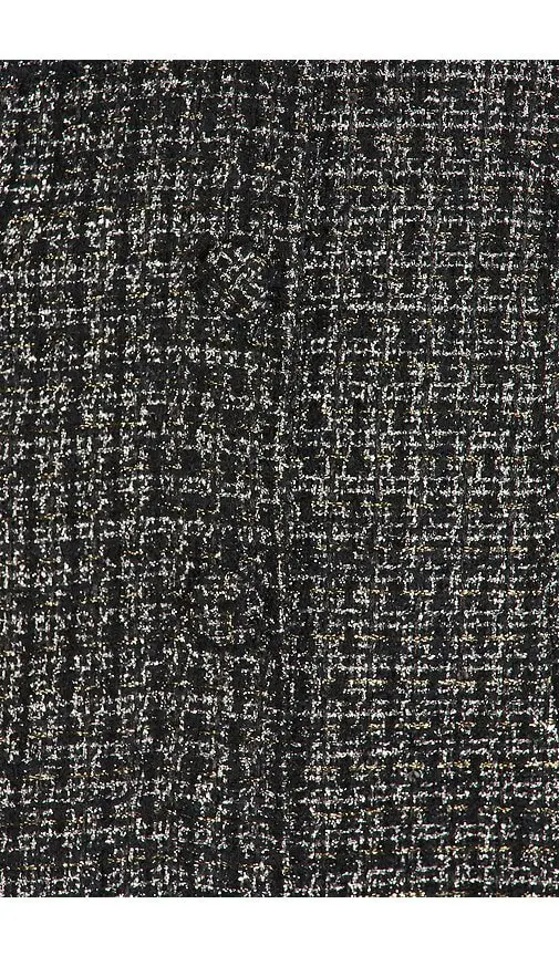 More To Come Metallic Tweed Mini Dress - Black