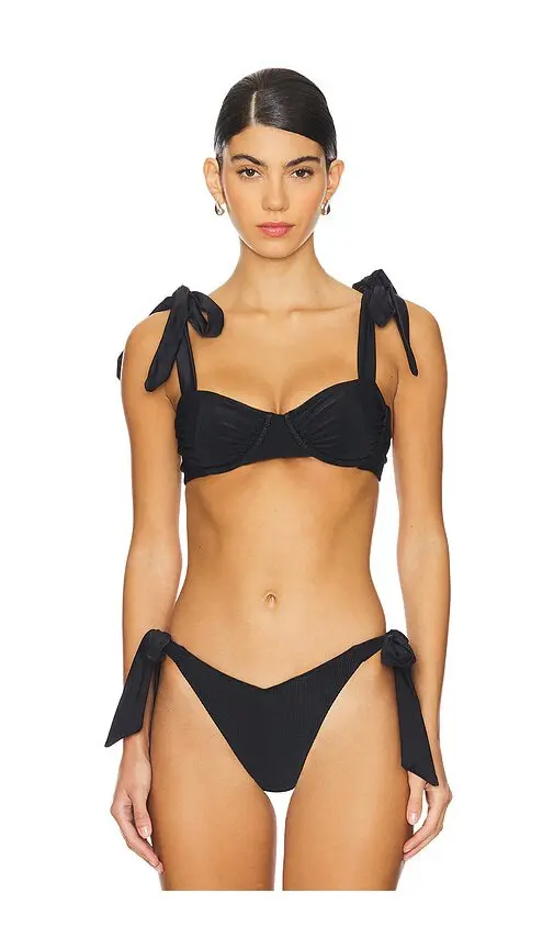 Beach Riot Delilah Bikini Top - Black