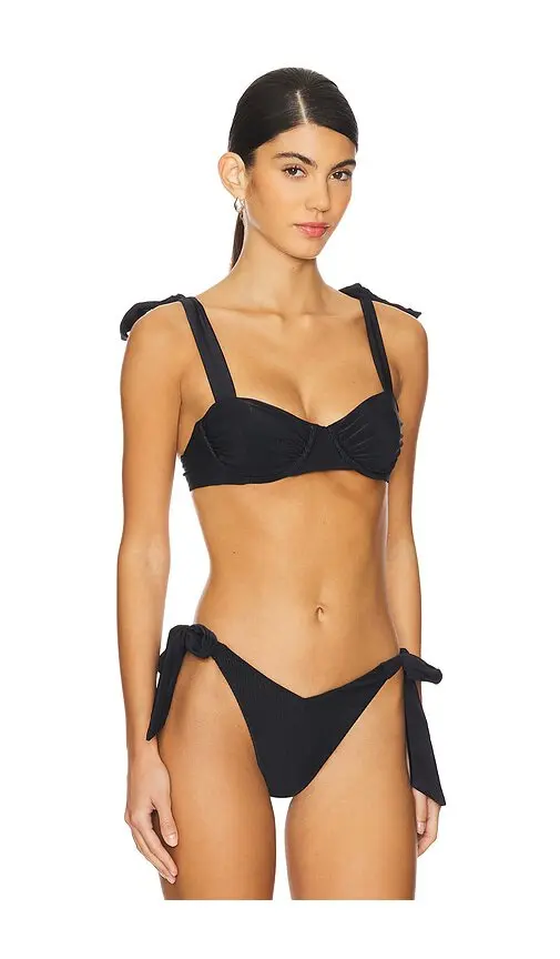 Beach Riot Delilah Bikini Top - Black