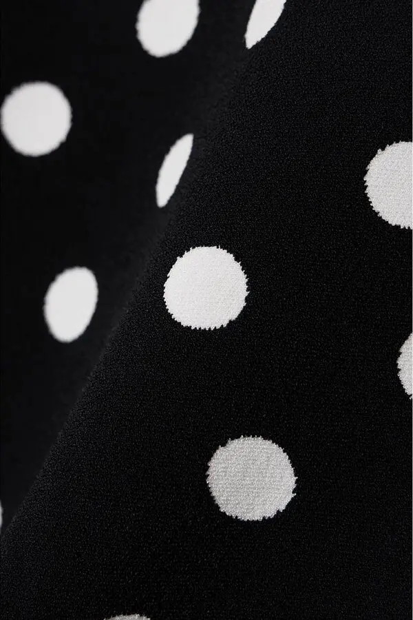 Carolina Herrera Cropped Polka Dot Top