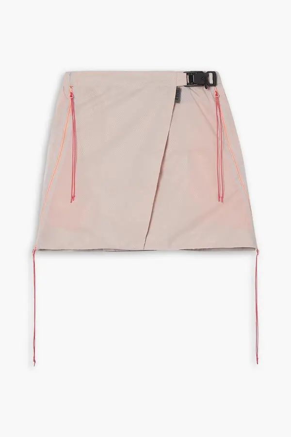 SAUL NASH Asymmetric Wrap-effect Mini Skirt