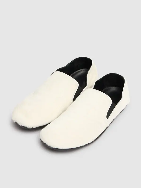 THE ROW - THE ROW 10mm Vincit Pony Hair Loafers