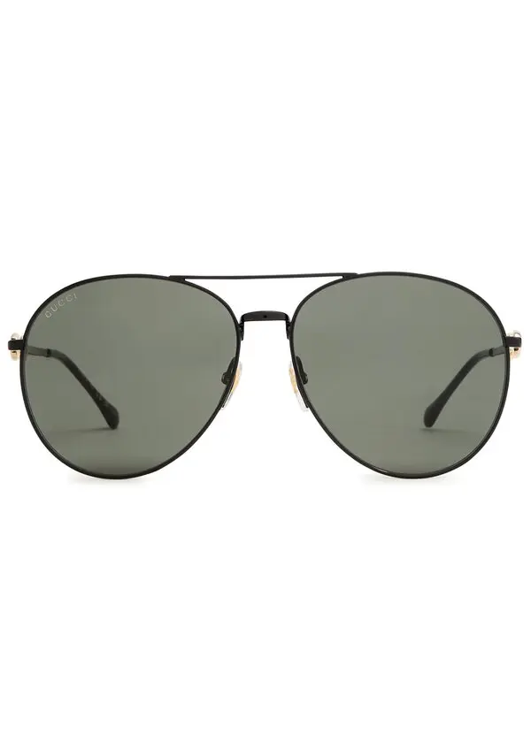 Gucci Aviator Metal Designer Sunglasses