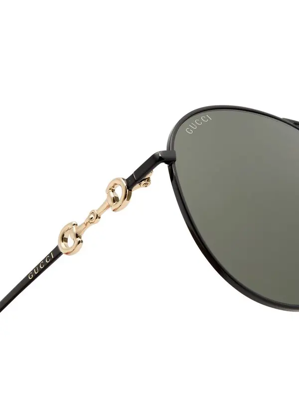 Gucci Aviator Metal Designer Sunglasses