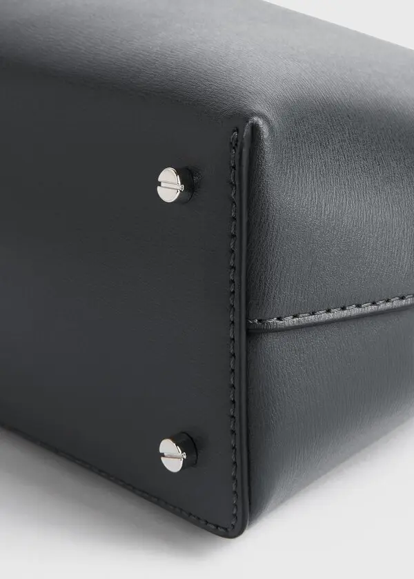 TOTEME T-lock Leather Clutch
