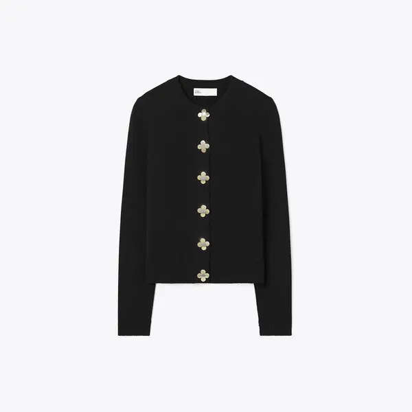 Tory Burch Cashmere Cardigan - Black