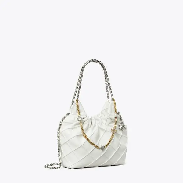 Tory Burch Mini Fleming Soft Distressed Hobo Bag