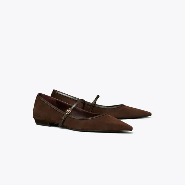 Tory Burch Double T Buckle Mary Jane - Dark Cocoa/dark Cocoa