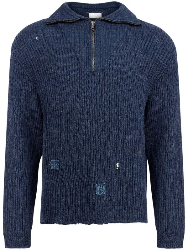 MAISON MARGIELA Summer Shetland Sweater - Blue