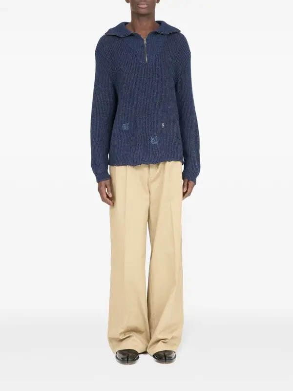 MAISON MARGIELA Summer Shetland Sweater - Blue