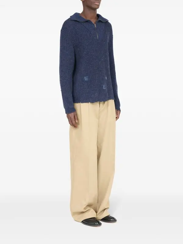MAISON MARGIELA Summer Shetland Sweater - Blue