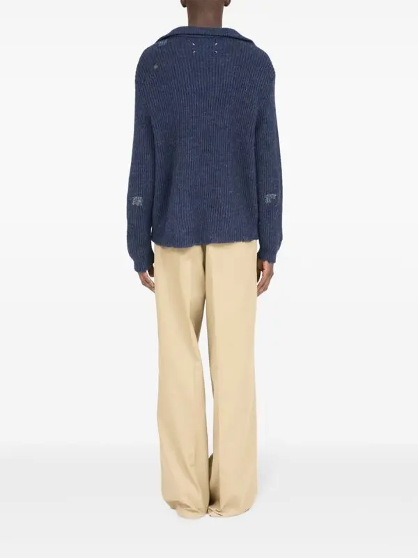 MAISON MARGIELA Summer Shetland Sweater - Blue